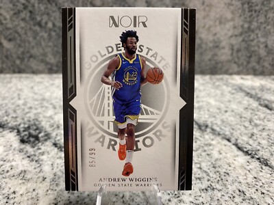 2022-23 Panini Noir #99 Base Icon Gold Edition ANDREW WIGGINS GSW ...