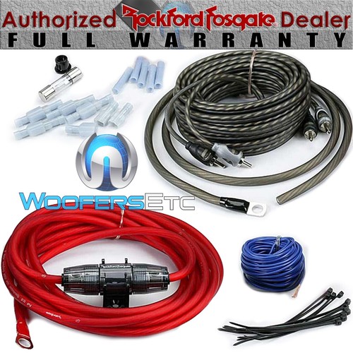 ROCKFORD FOSGATE RFK8i 8 GAUGE 100% PURE OXYGEN FREE CABLE AMPLIFIER ...