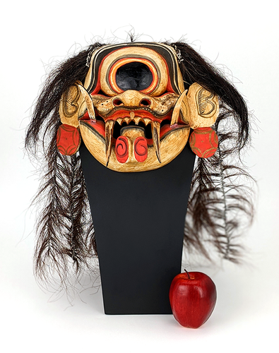 Hand Carved Balinese Mata Besek Mask Cyclops Demon - Hinged Jaw & Horse ...
