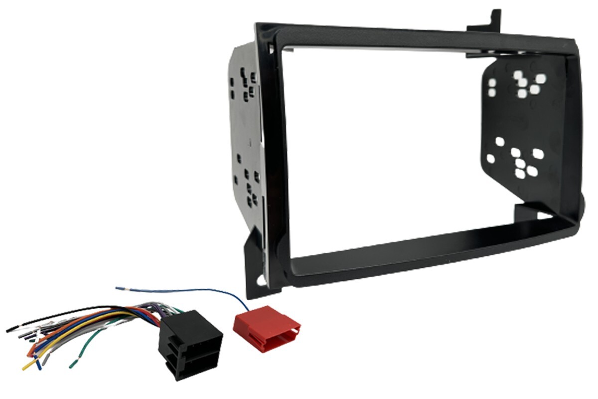 Double ISO DIN Car Stereo Dash Panel Kit & Wiring Harness Radio Install ...