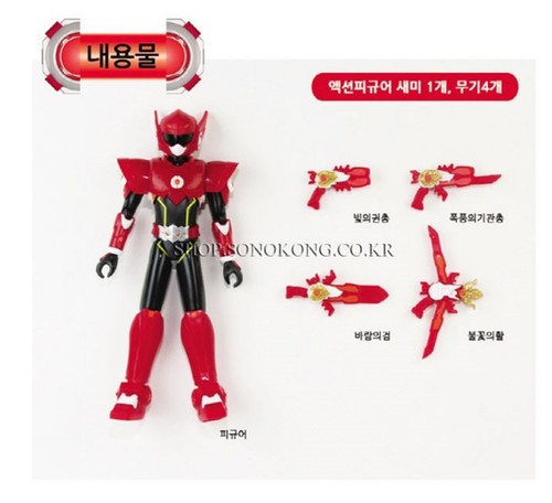 MINIFORCE Mini Force Super Ranger SEMI Red 5.5" Action Figure with 4 ...