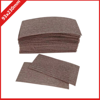 Dust Free Mesh Sanding Sheet 93x230mm Hook & Loop Sandpaper Pad Net 80 ...