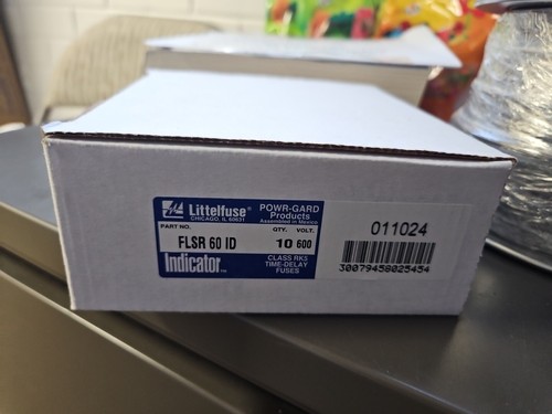 New Lot Littelfuse FLSR 60 ID Amp Fuses FLSR 60 Class RK5 600V NIB (Box ...