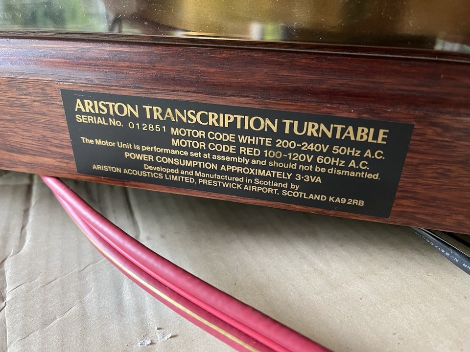 Ariston RD110 SL Turntable / Linn Basik LV X & Shure M75 6S | eBay UK