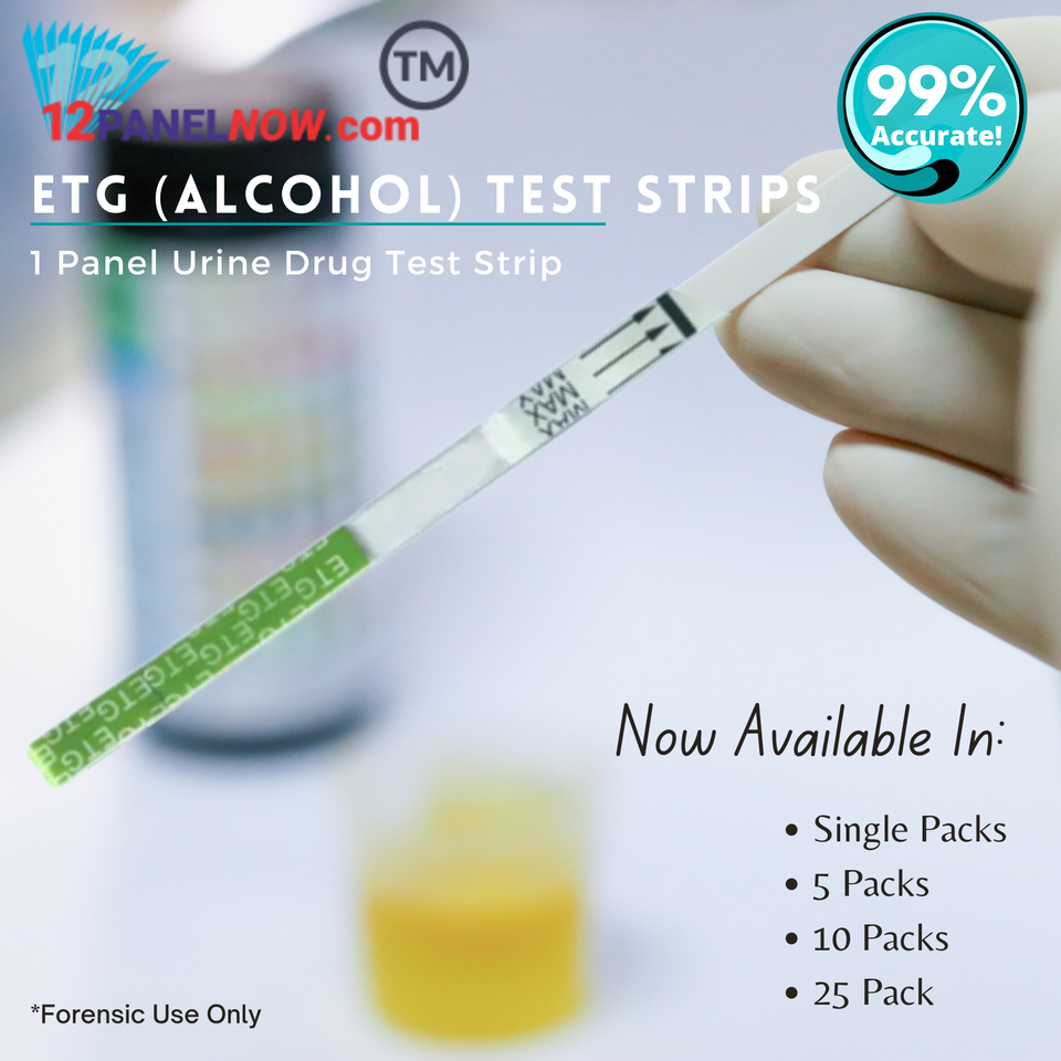[25 Pack] Alcohol Test Strips | ETG Rapid Urine Test Strips 80 Hour ...