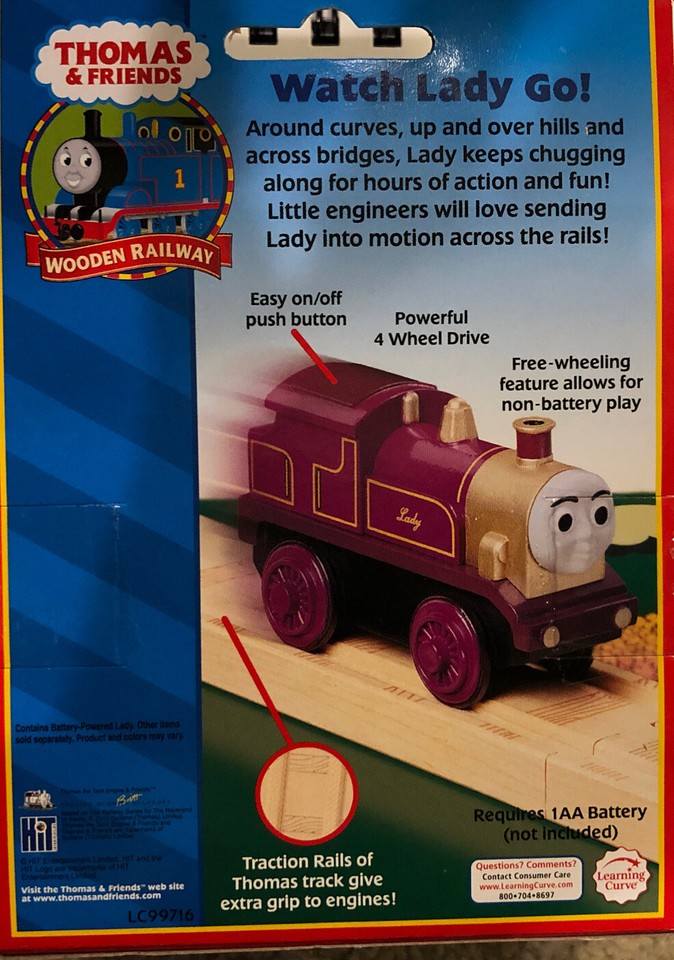 Thomas & Friends Wooden Railway Train 2010*BATTERY POWERED LADY ...