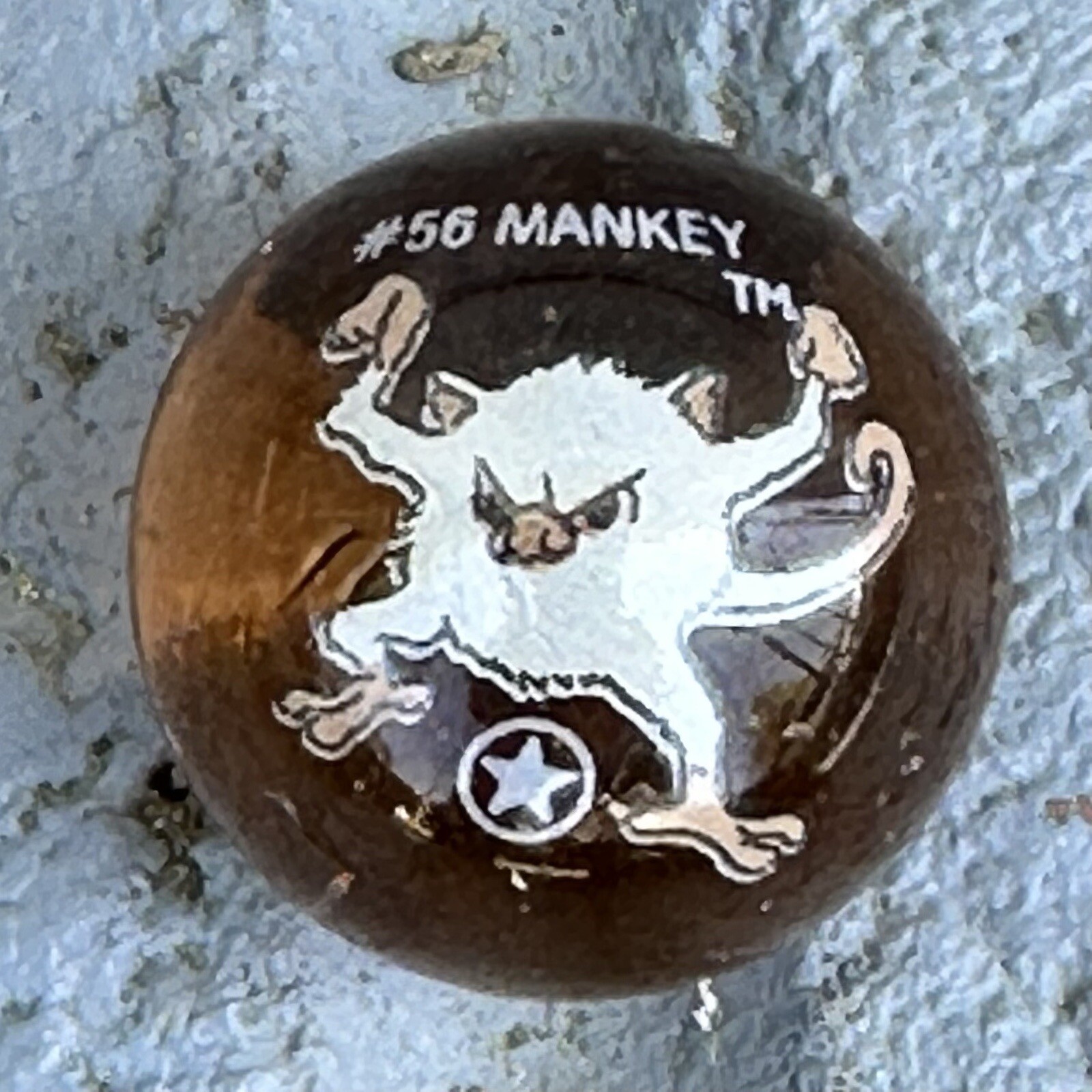 Mankey First Edition Star Pokemon Marble | eBay