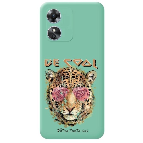 Coque turquoise Oppo A17 tigre lunettes personnalisee 3666572227893 | eBay