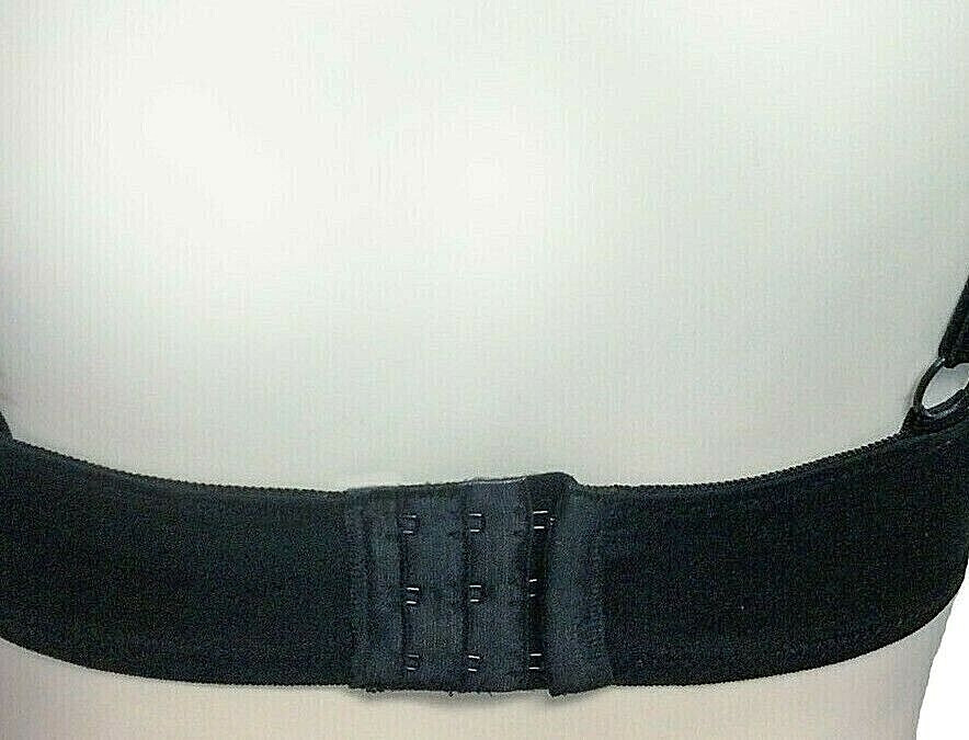 Rene Rofe Plus Size Bra Black Hearts in Pink Trim Women 38C, 38D, 38DD ...