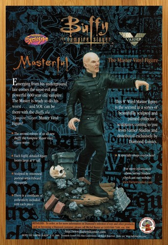 2000 Buffy the Vampire Slayer The Master Vinyl Figure Print Ad/Poster ...