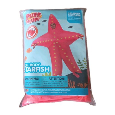 New Puff me up! Inflatable Childrens Full Body Costume Starfish 7-10yrs ...