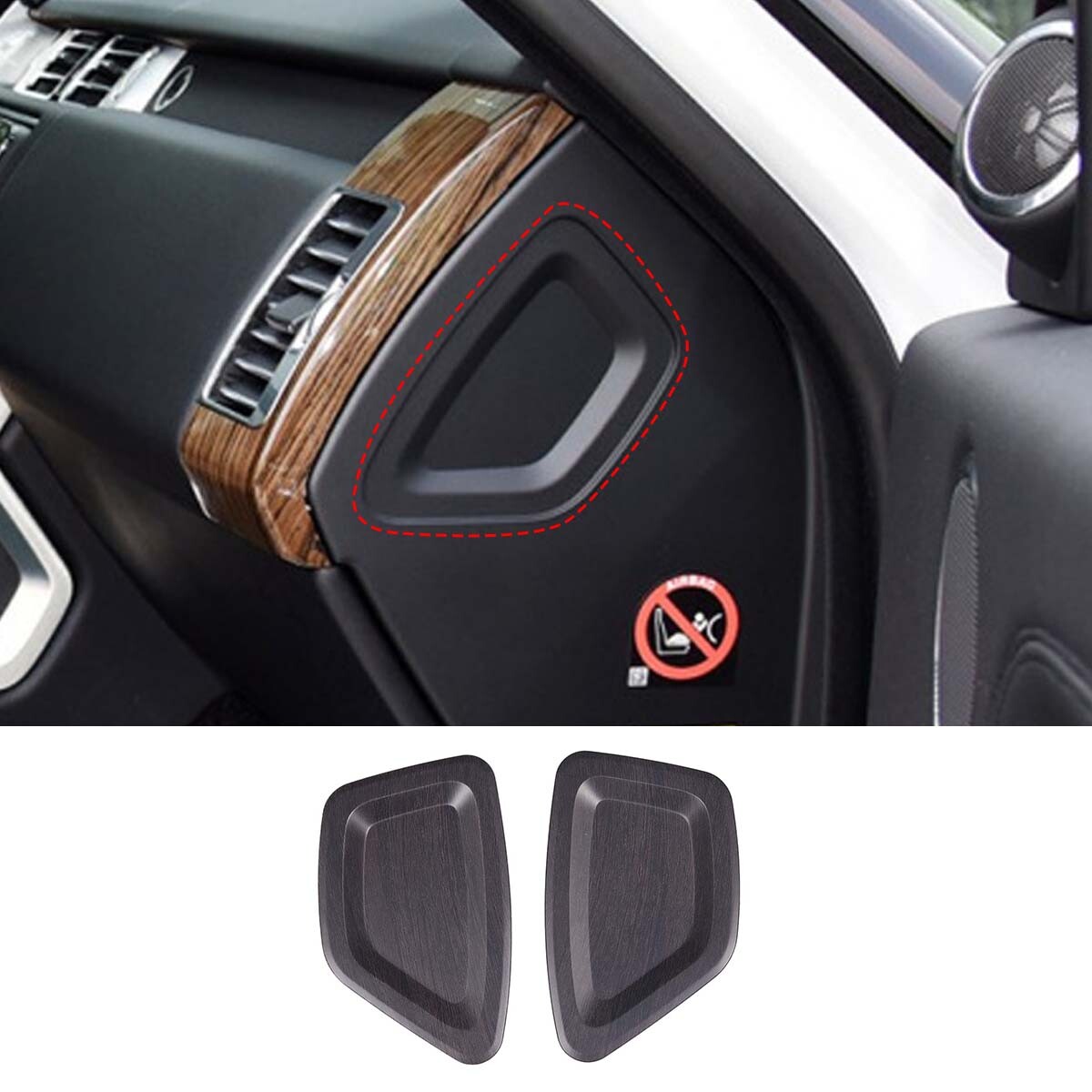 Oak Grain Kit Car Dashboard Side Panel Cover Trim For Range Rover Velar ...