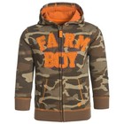 Farm Boy Camo Camoflauge & Orange Infant Full Zip Hoodie Jacket 12 ...