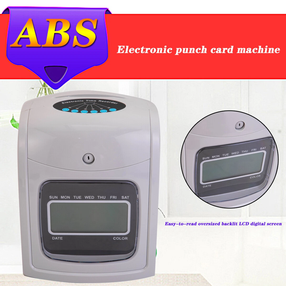 Time Card Clock Machine