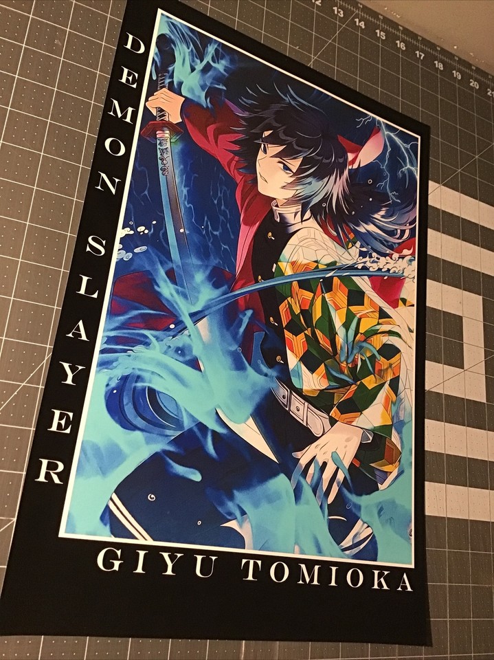 Demon Slayer Giyu Tomioka Water Hashira Poster Anime wall Art 12x18 ...