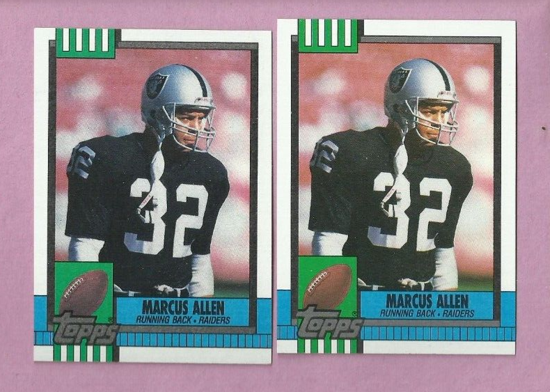 1990 TOPPS MARCUS ALLEN CARD #289 LOT LOS ANGELES RAIDERS | eBay