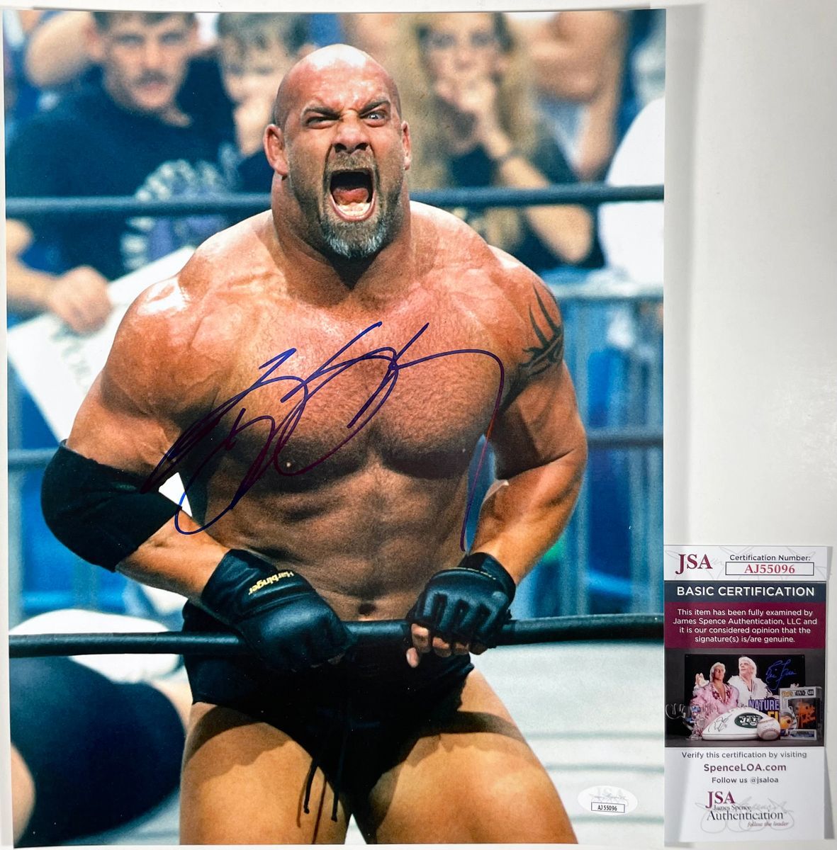Goldberg World Heavyweight Champion WWE Bill Goldberg Signed 11x14
