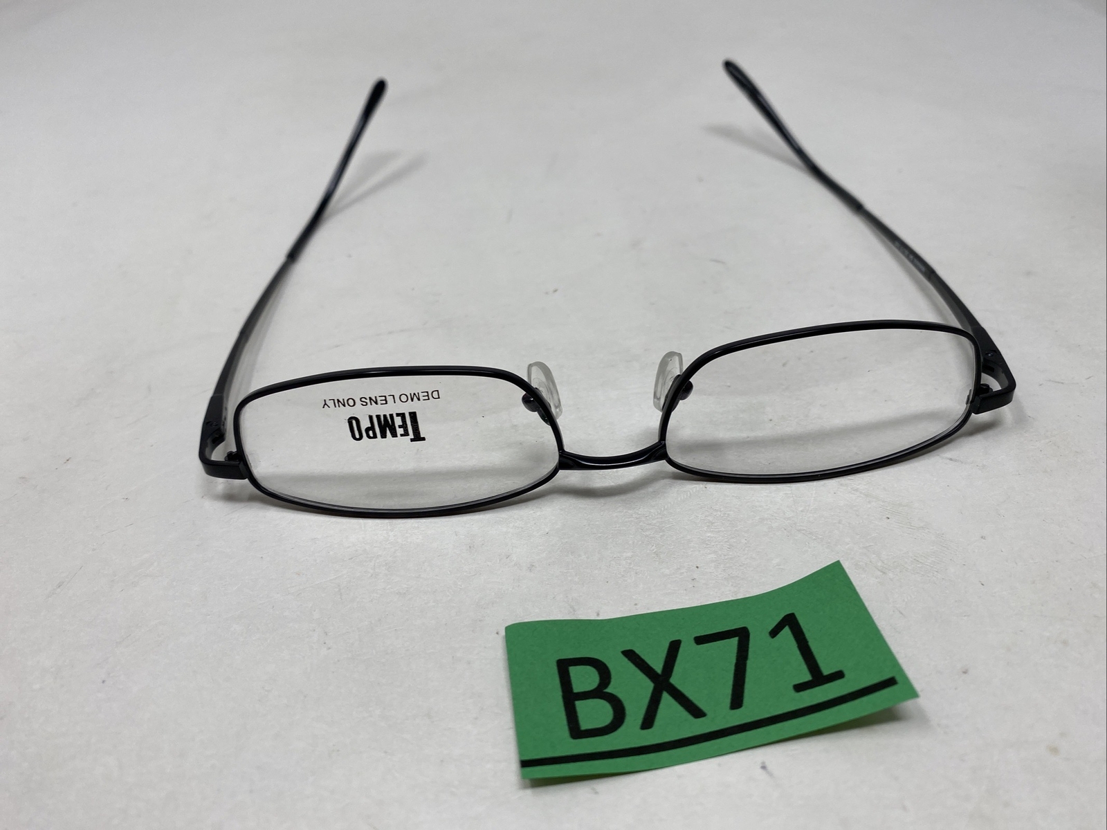 TEMPO EYEGLASSES FRAME MM 9009 BLACK BK 55/17/140 FLEX HINGE METAL BX71 ...