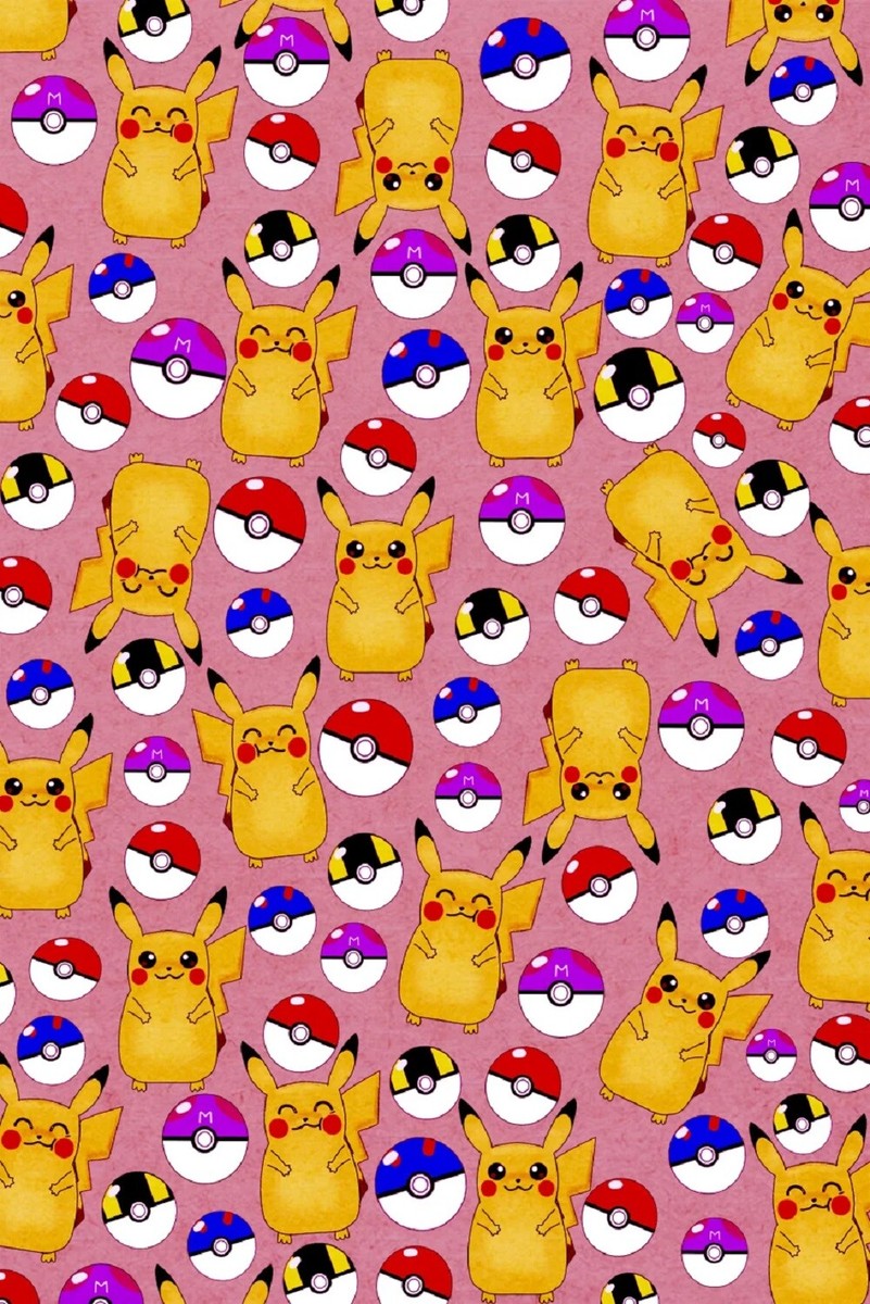Pikachu Pattern Wallpaper