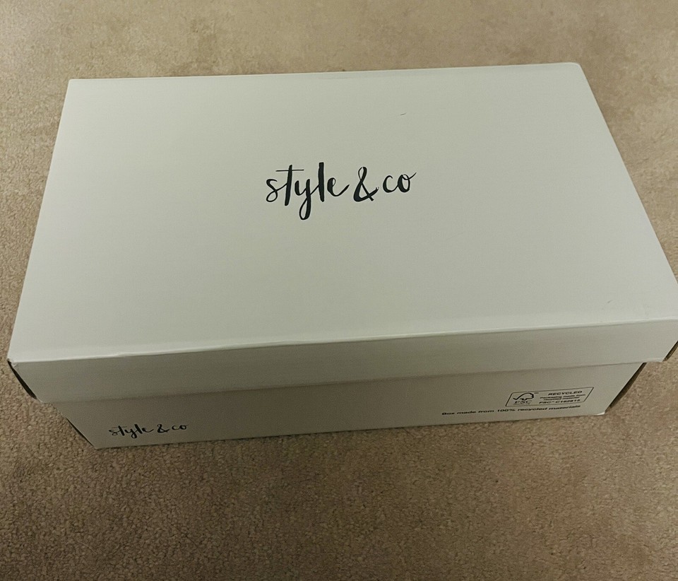 Style & Co Paycee Two-Piece Dress Sandals Navy Size 8.5M NIB | eBay