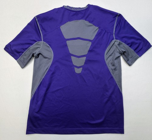 Nike Pro Combat Shirt Mens Medium Purple Compression Fitted Dri Fit Gym ...