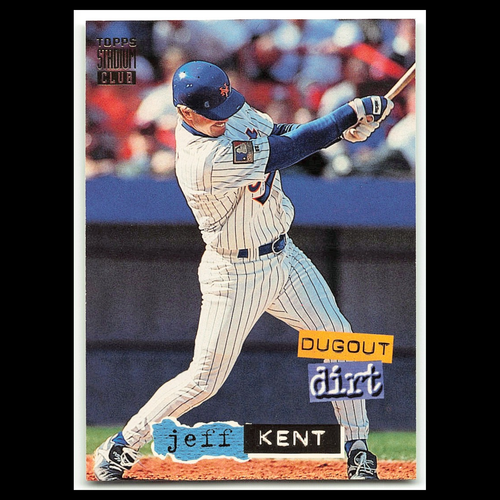 Jeff Kent #10 1994 Topps Stadium Club New York Mets Baseball Card MLB ...