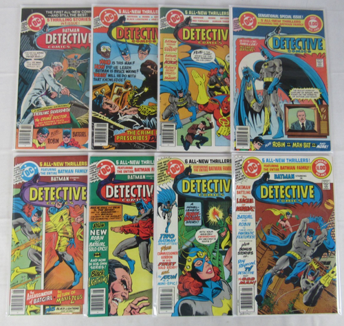 Detective Comics Bronze Age Lot 487 489 490 491 492 493 494 495 VF/VF+ ...