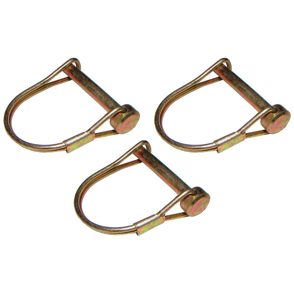 (3) PTO Lock Pin 1/4" Diameter 1-3/4" Usable Length Round PTO Shaft ...