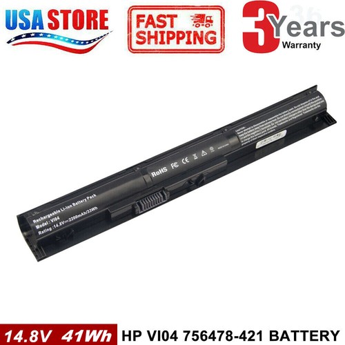 VI04 Battery for HP ProBook | Li-Ion | 2600 mAh | 14.8 V | Black ...