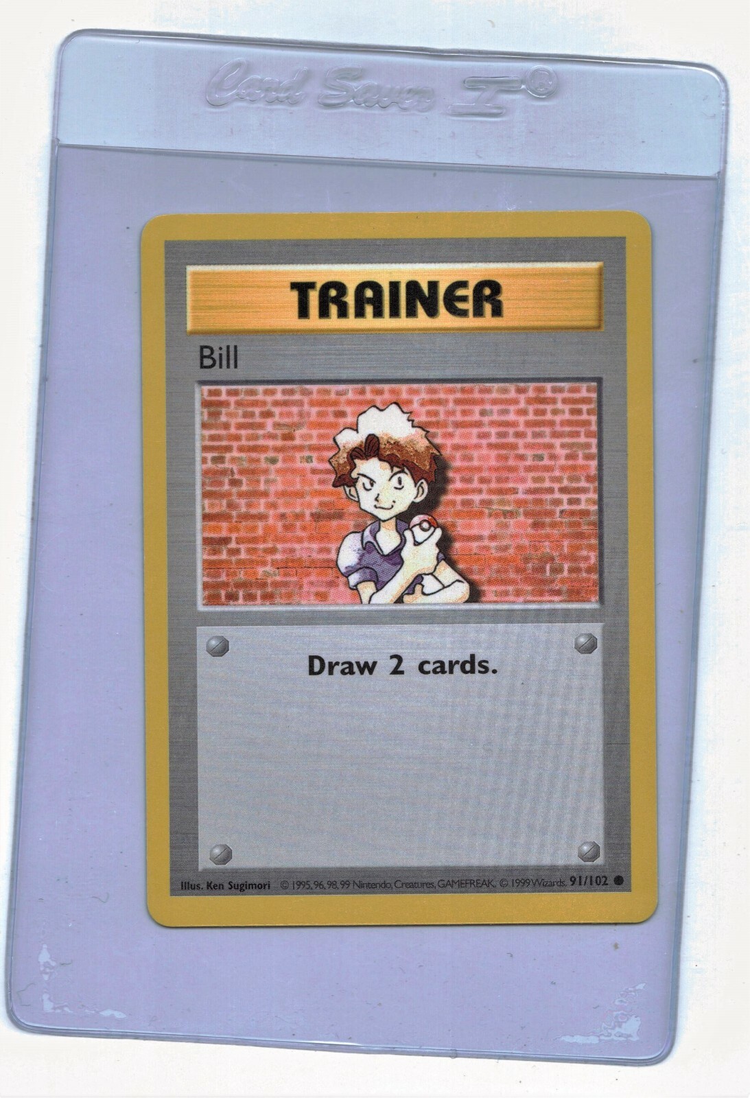 Pokemon Card: Bill 91/102 Shadowless Base Set Trainer PACK FRESH! NM/M ...