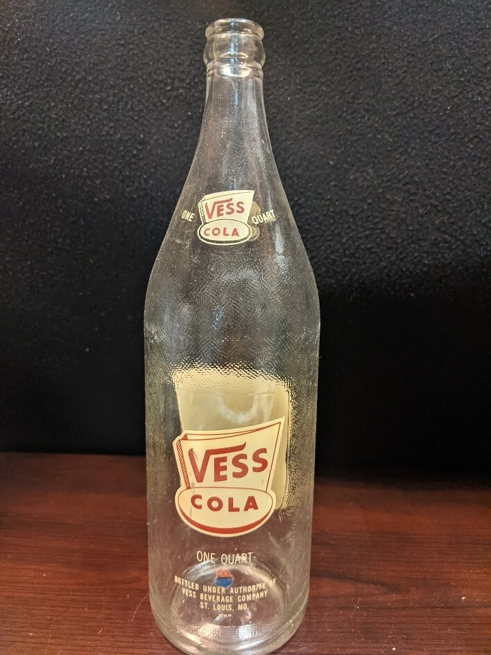 VINTAGE VESS COLA 1 Quart GLASS BOTTLE. | eBay