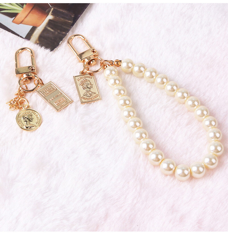 Unisex Letter Key Ring Card Pendant Mobile Phone Case Chain Bag Decor ...