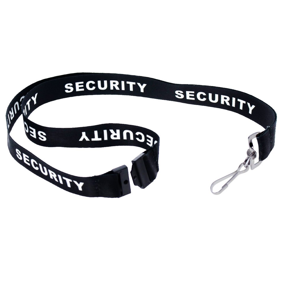 SECURITY Lanyard Keychain with Breakaway Clasp and ID Badge Clip for ...