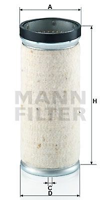 Mann-Filter Sekundärluftfilter Sekundär Luftfilter Cf820 für Fendt 72 ...