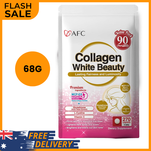 AFC Japan Collagen White Beauty w/ Marine Collagen Peptide Glutathione ...