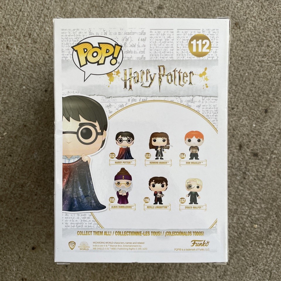 Funko Pop! Harry potter #112 Harry Potter with Invisibility Cloak In ...