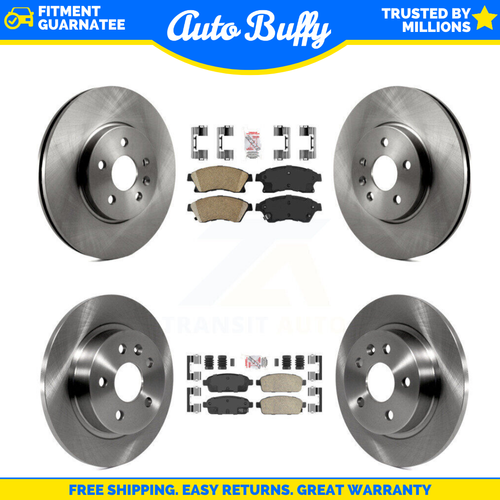 Front Rear Integrally Molded Pad & Brake Rotors Kit For 13-14 Chevrolet ...