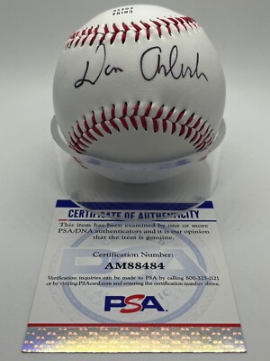 Don Arlich Houston Astros Signed Autograph Official League Baseball PSA ...