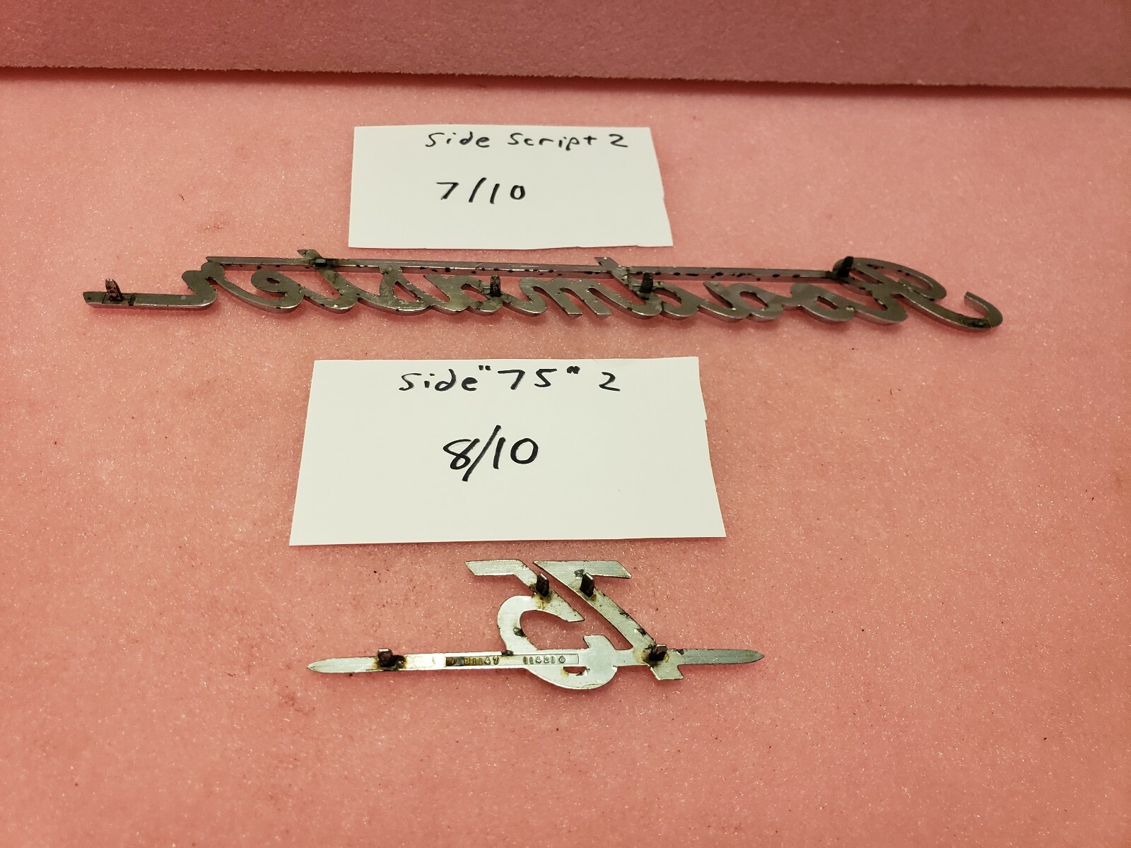 1957 Buick Emblem Script Set Roadmaster 75 Door Quarter Panel Trunk | eBay