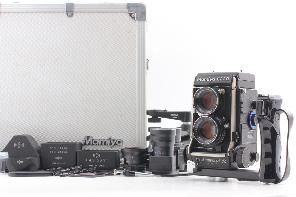 Pro S 3Lens [MINT w/Hood] Mamiya C330 TLR Film Camera 80mm 55mm 180mm ...