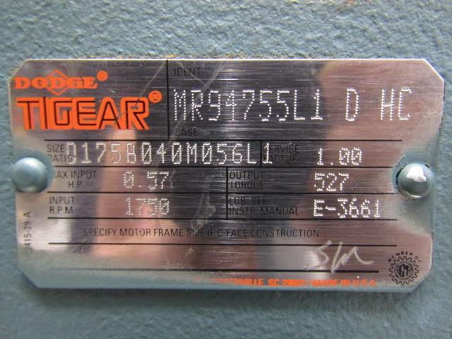 Dodge Tigear Q175B040M056L1 Gear Reduction Box Speed Reducer Gearbox 40 ...