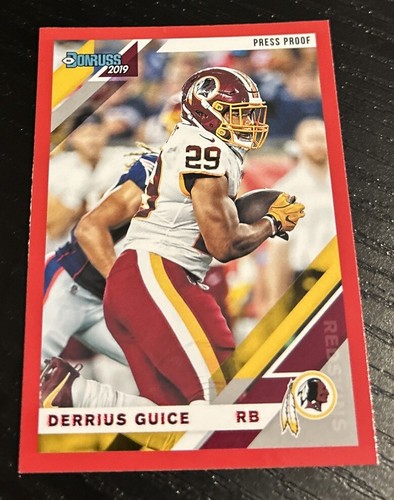 2019 Panini Donruss Derrius Guice Red Press Proof | eBay