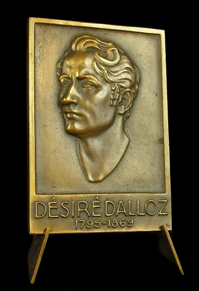 Medal Victor Alexis Désiré Dalloz Urisconsulte Jurisprudence Septmoncel ...