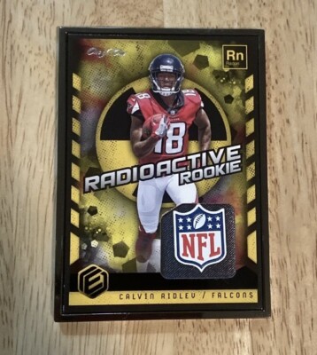 2018 Elements Radioactive Rookie RC Calvin Ridley NFL Shield 1/1 | eBay