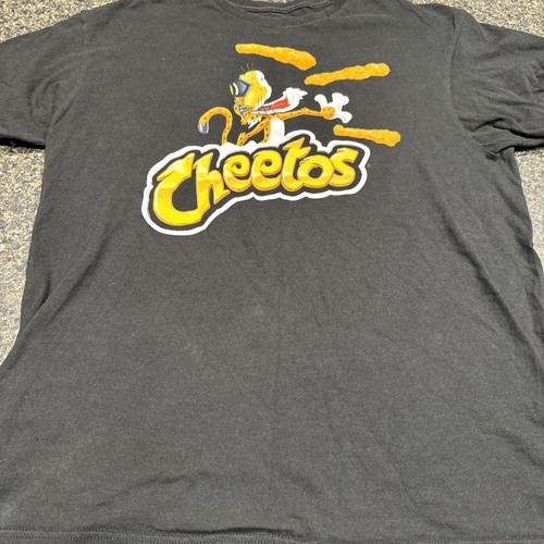 Cheetos Chester Cheetah Men's Black T-Shirt Size Large | eBay UK