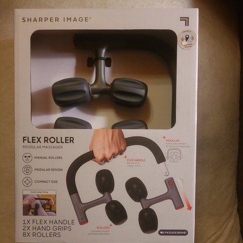 Sharper Image Flex Roller, Modular Massager - 8 Attachments Deep Tissue ...