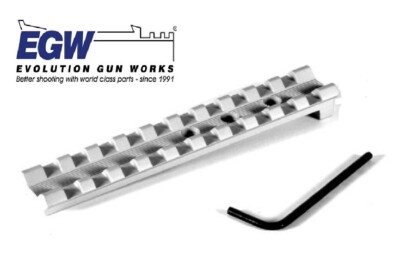 EGW Silver Smith and Wesson (S&W) Revolver scope mount Picatinny Rail ...