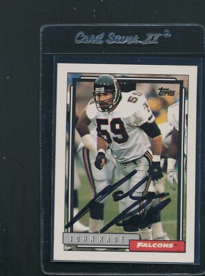 1992 Topps #642 John Rade Falcons Signed Auto *B9100 | eBay