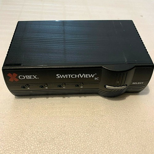 NEW CYBEX SWITCHVIEW SC 520-147-505 Black 4 port Computer Kvm Switch ...