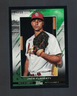 2020 Topps RIP Jack Flaherty #27/50 Ripped Cardinals | eBay